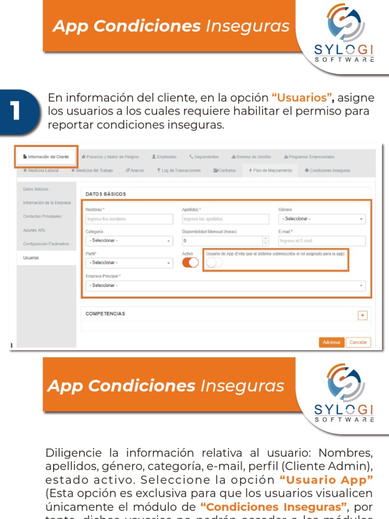 Guía para reportar condiciones inseguras mediante la aplicación móvil ...