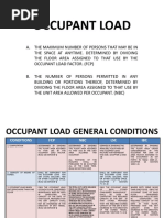 Occupant Load Table From IBC | PDF | Stairs | Building Engineering