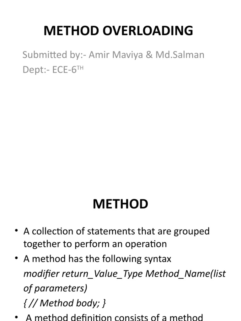 Java Pdf Method Computer Programming Parameter Computer