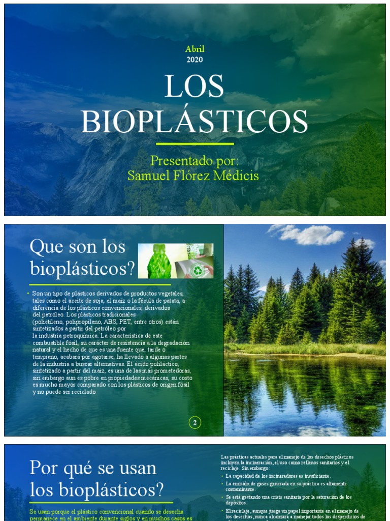 Los Bioplasticos | PDF | Materiales | Naturaleza
