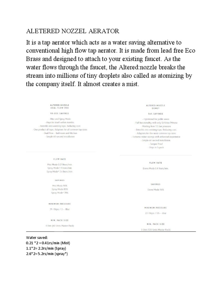 Altered Nozzle | PDF