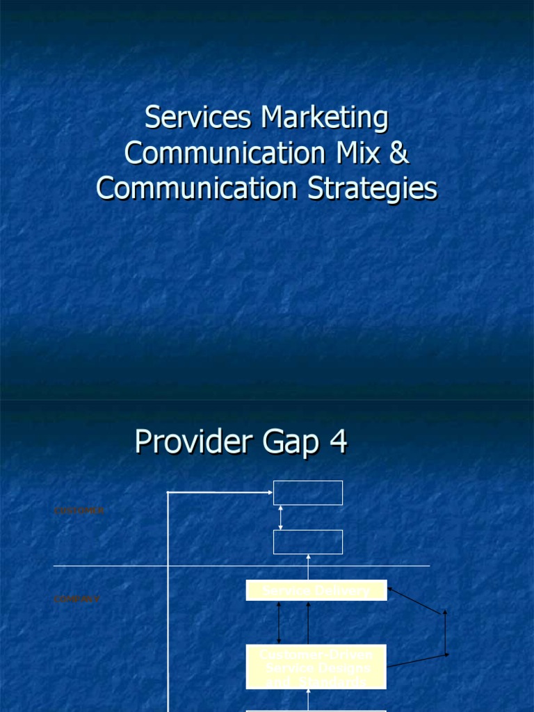 Services Marketing Communication Mix | PDF | Marketing | Marketing ...