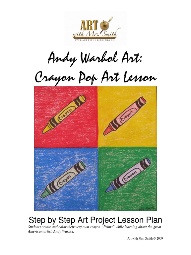 Andy Warhol Art Crayon PopArt Lesson | PDF | Andy Warhol | Printmaking