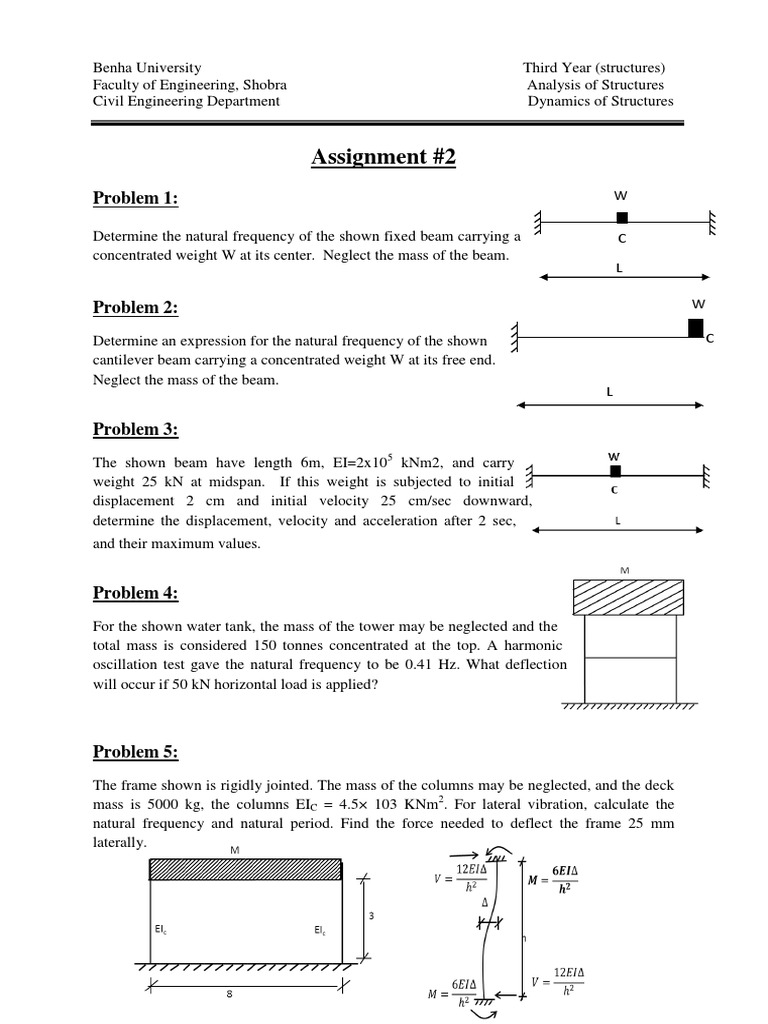 Assignment #2 | PDF | Quantity | Motion (Physics)