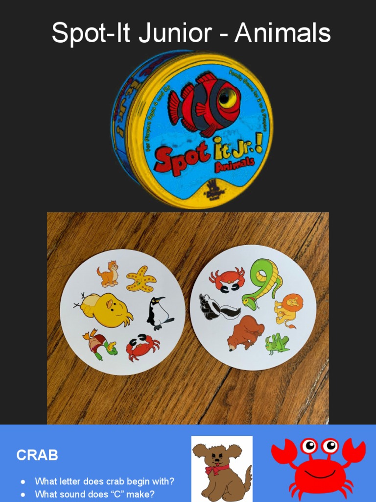 Short Version Spot-It Junior - Animals - Shared Version 1 | PDF