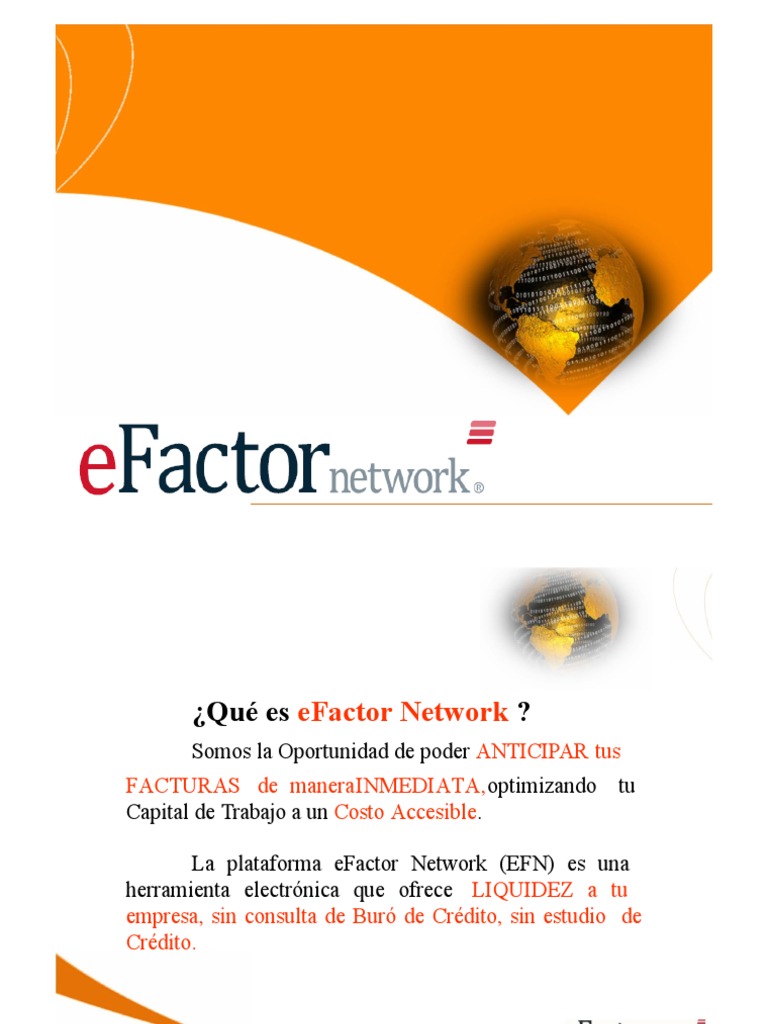 Presentacion Efactor | PDF | Internet | Economias