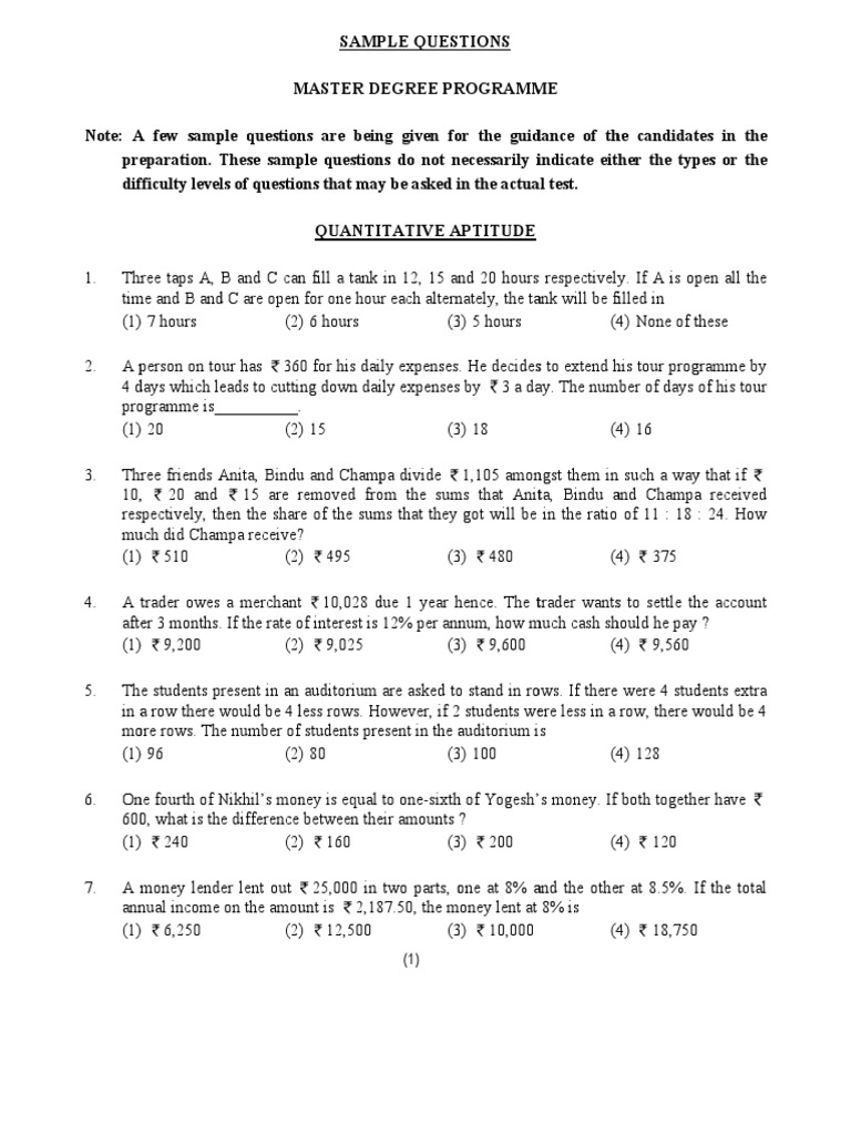 Master Sample Paper | PDF | Marriage | E Commerce