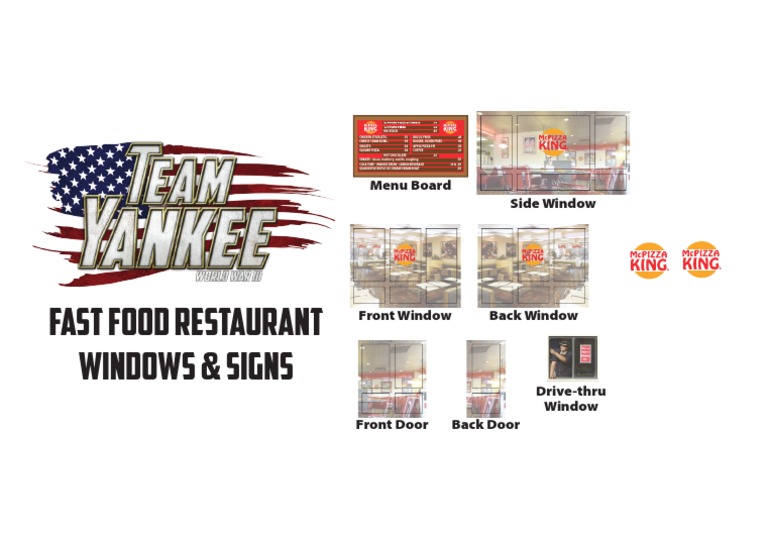 Fast Food Restaurant Windows & Signs: Side Window Menu Board | PDF