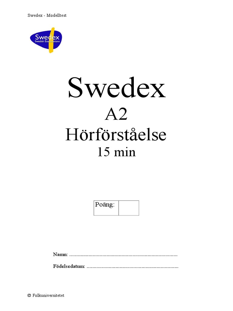 Swedex A2 HF PDF | PDF