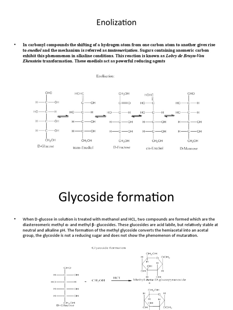 Reactions of Sugars | PDF | Carbohydrates | Glucose