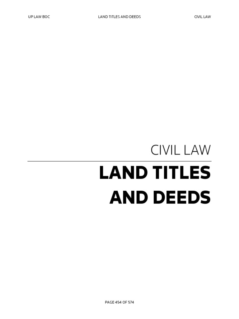Understanding Land Titles and Deeds | PDF | Title (Property) | Fee Simple
