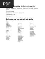 Palabras en español con "sc" | PDF