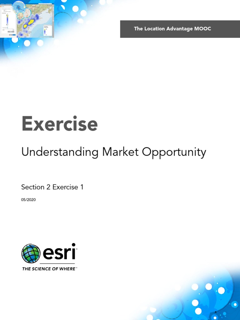 Exercise: Understanding Market Opportunity | PDF | Arc Gis | Esri