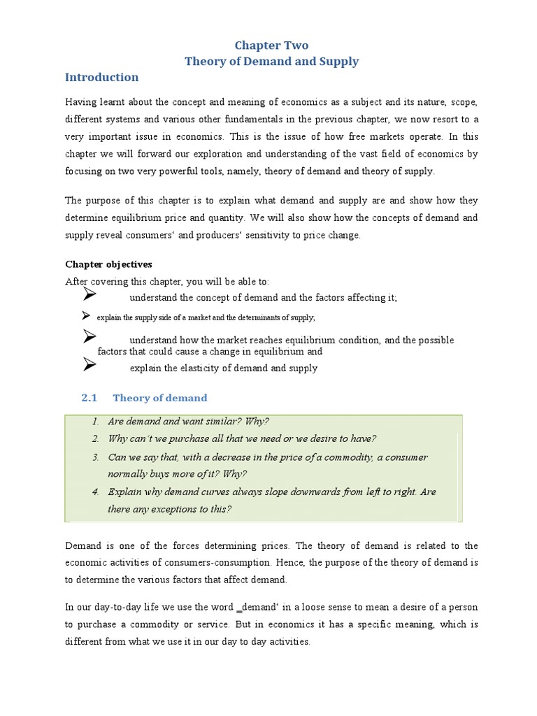 Introduction To Economics 2 and 3 | PDF | Demand | Supply (Economics)