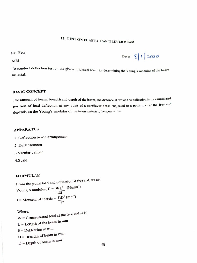 Test O: Odu Be | PDF | Solid Mechanics | Civil Engineering