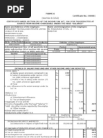 Form 16 - Blank Format | PDF