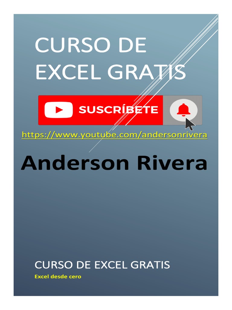 Curso Básico de Excel Gratis | PDF | Hoja de cálculo | Microsoft Excel