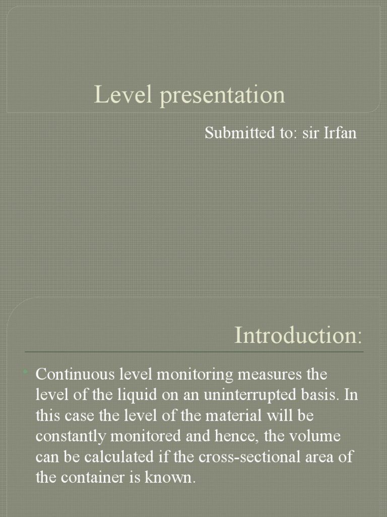 Chemical Engineering Level API | PDF | Capacitor | Pressure Measurement