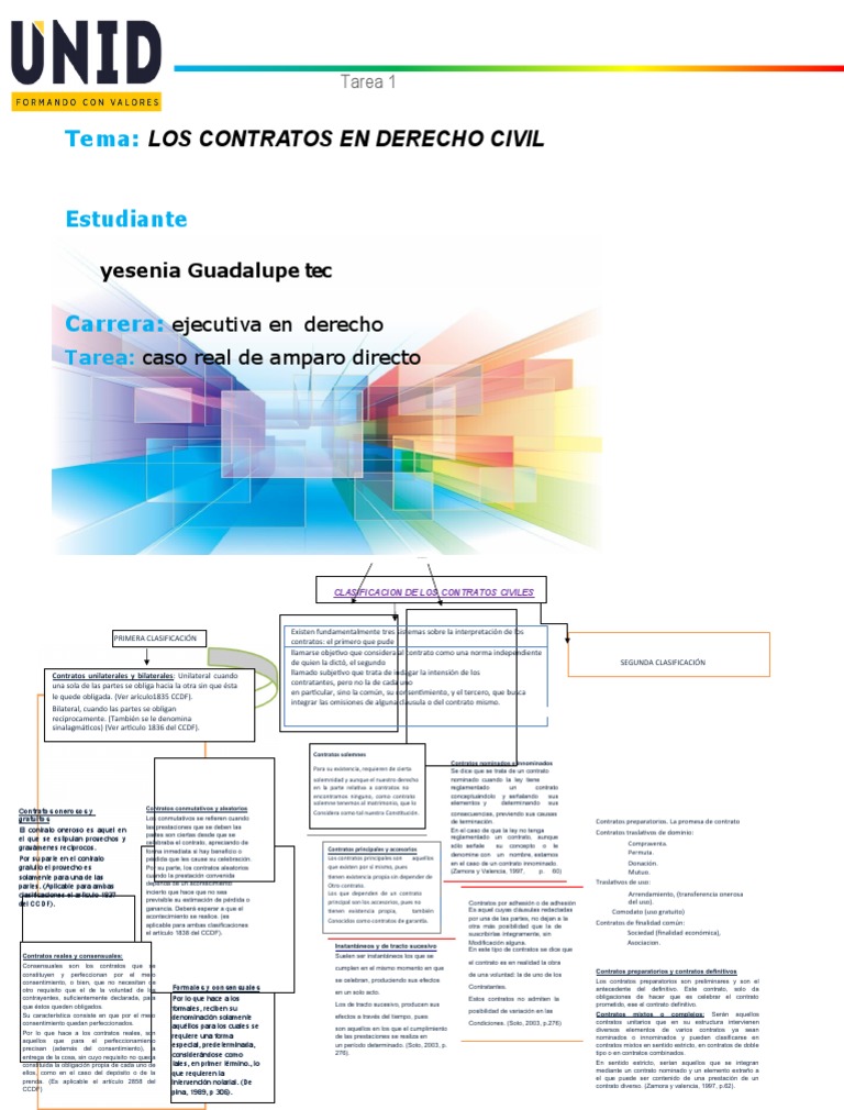 A1 Pablo Mapa Conceptual de Contratos Civiles | PDF | Derecho civil ...