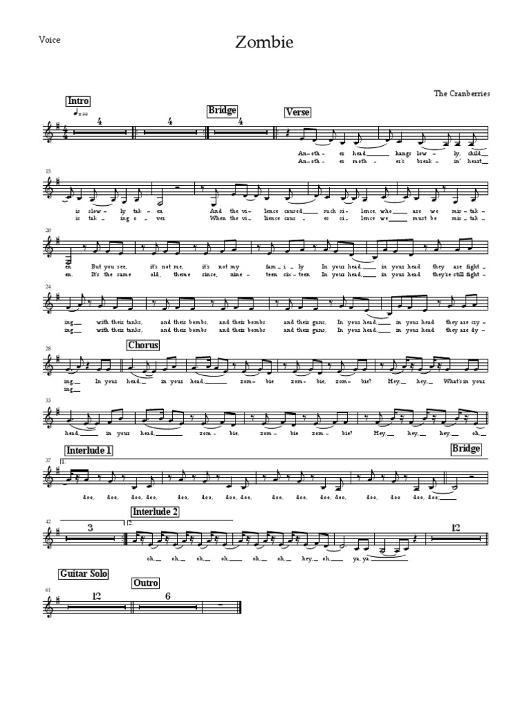 Zombie - Voice | PDF