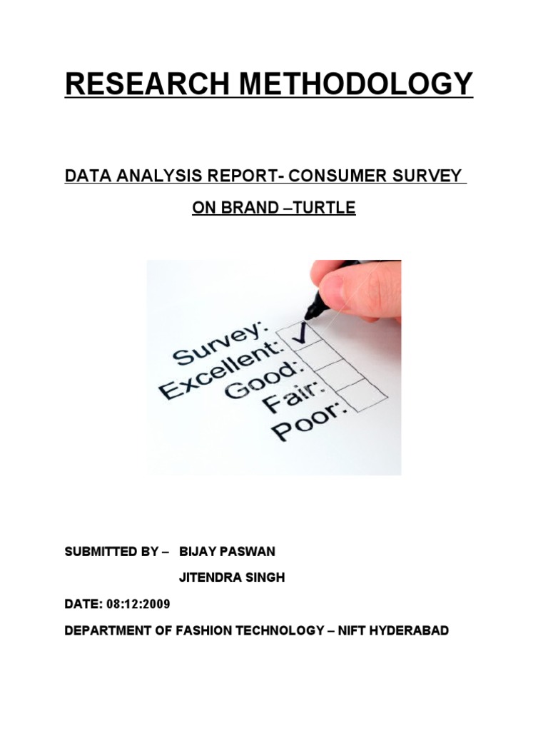 Research Methodology: Data Analysis Report-Consumer Survey | PDF