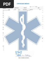 Certificado Médico Cruz Roja | PDF | Enfermedades y trastornos | Ciencias de la Salud