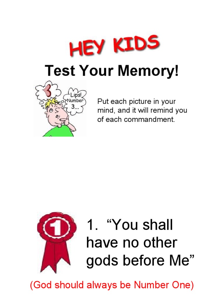 Test Your Memory!: Put Each Picture in Your Mind, and It Will Remind ...