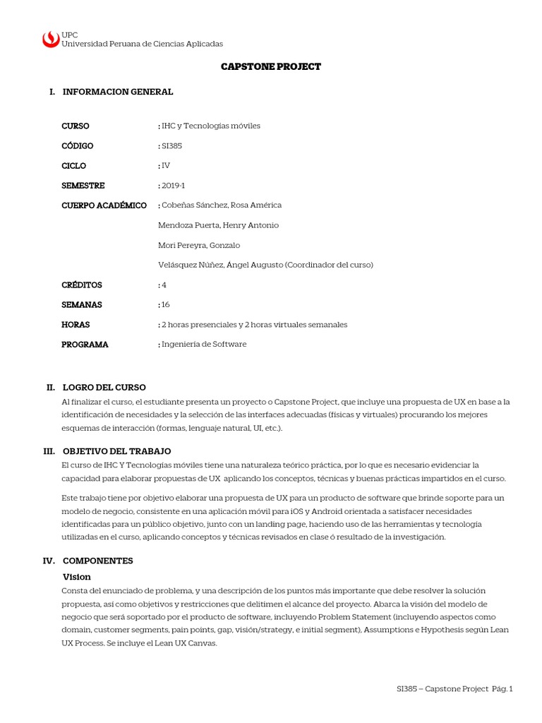 Modelo de Capstone Project | PDF | Android (sistema operativo) | Software