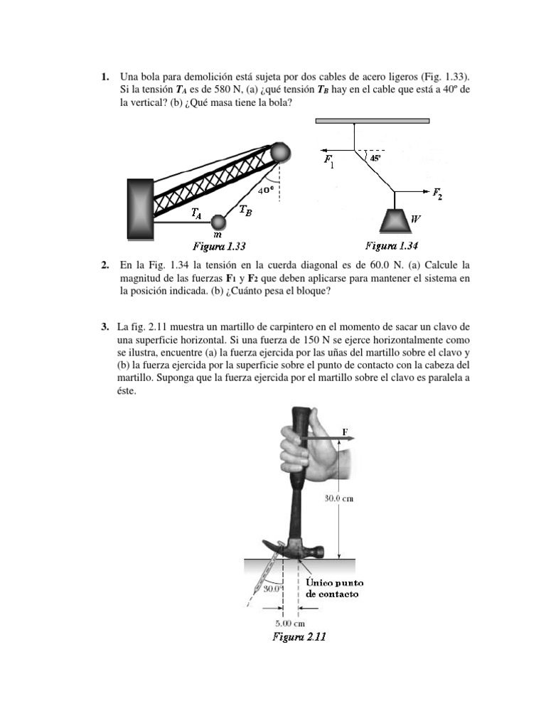Equilibrio Estatico | PDF | Tensión (Física) | Fricción