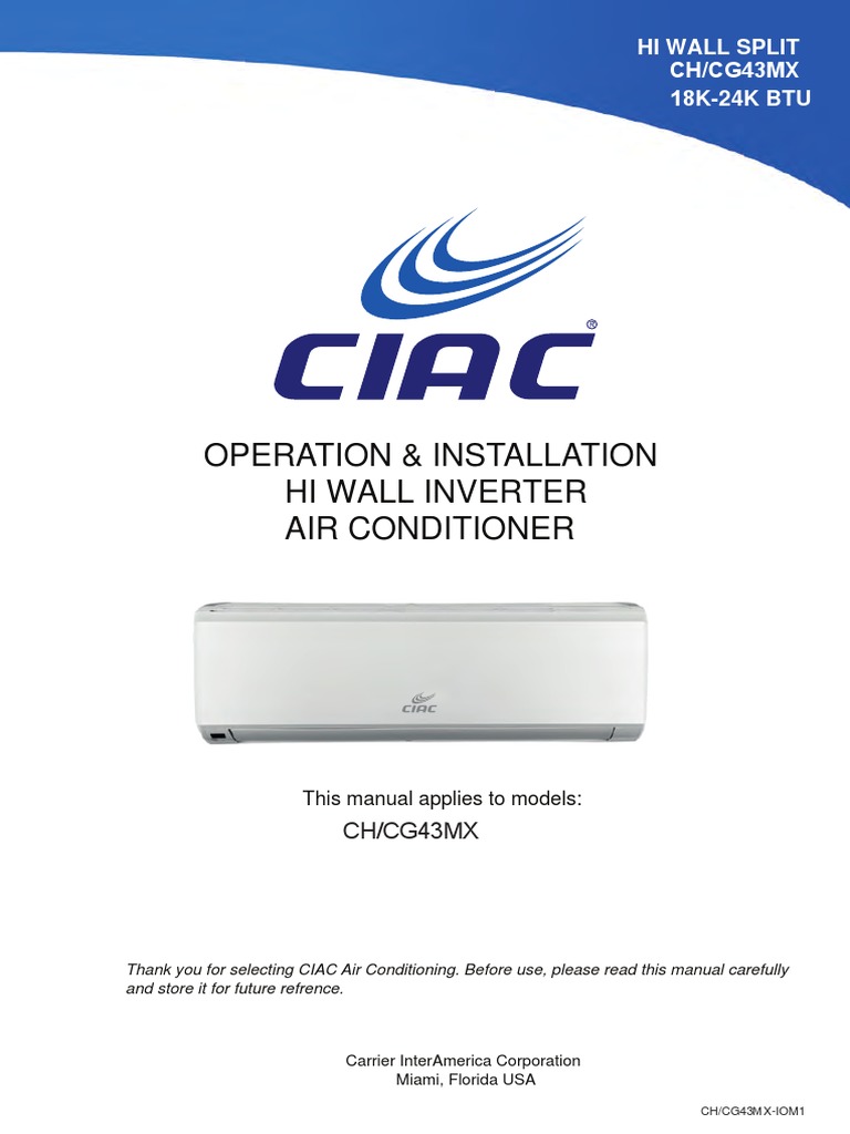 Minisplit CIAC Alarmas PDF | PDF | Air Conditioning | Electrical Wiring
