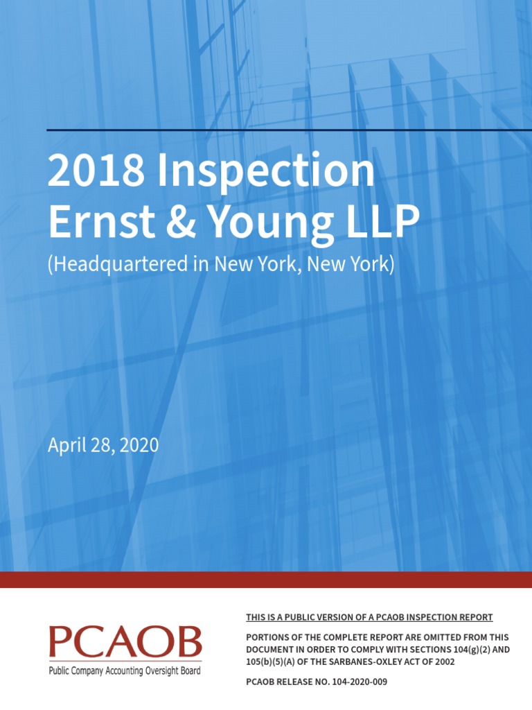 104 2020 009 Ernst Young LLP | PDF | Audit | Auditor's Report