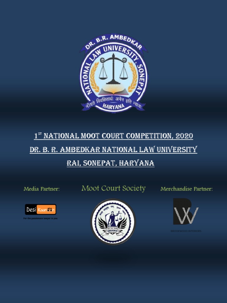 Dbranlu National Moot Court Competition Brochure | PDF | Mootness | Air ...