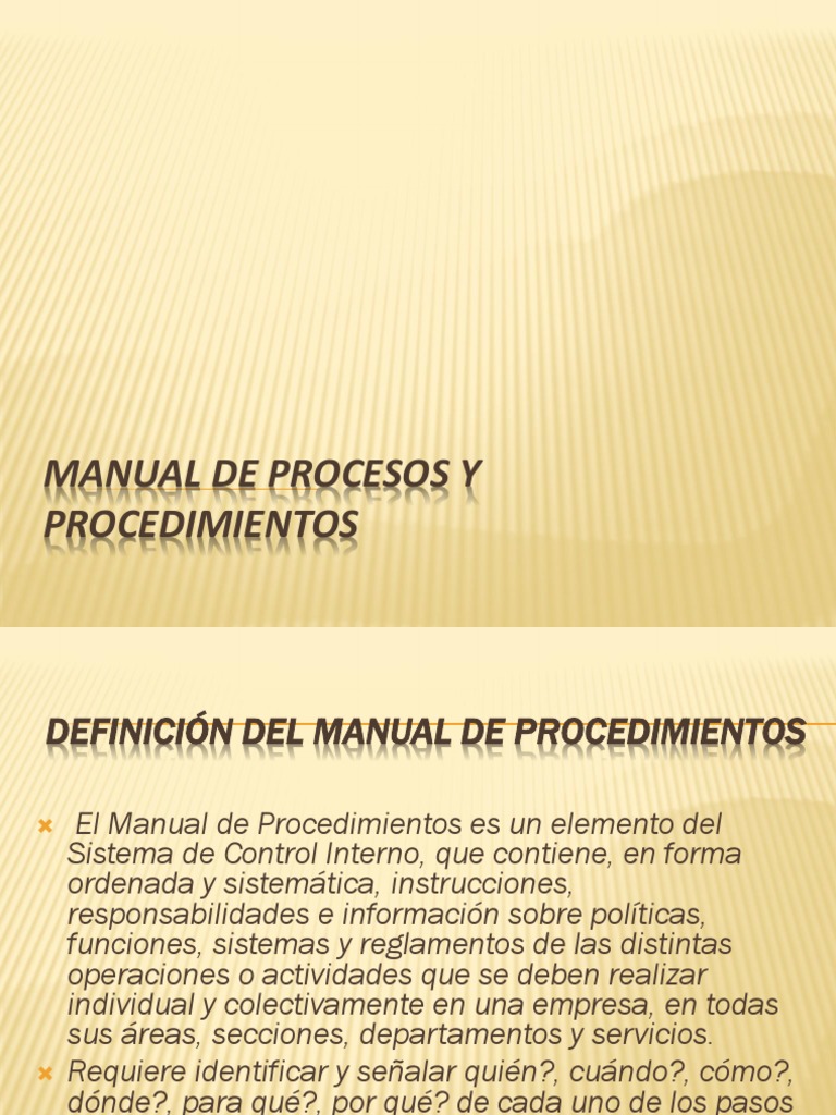 Manual de Procesos y Procedimientos | PDF | Informática y tecnología de la información | Business