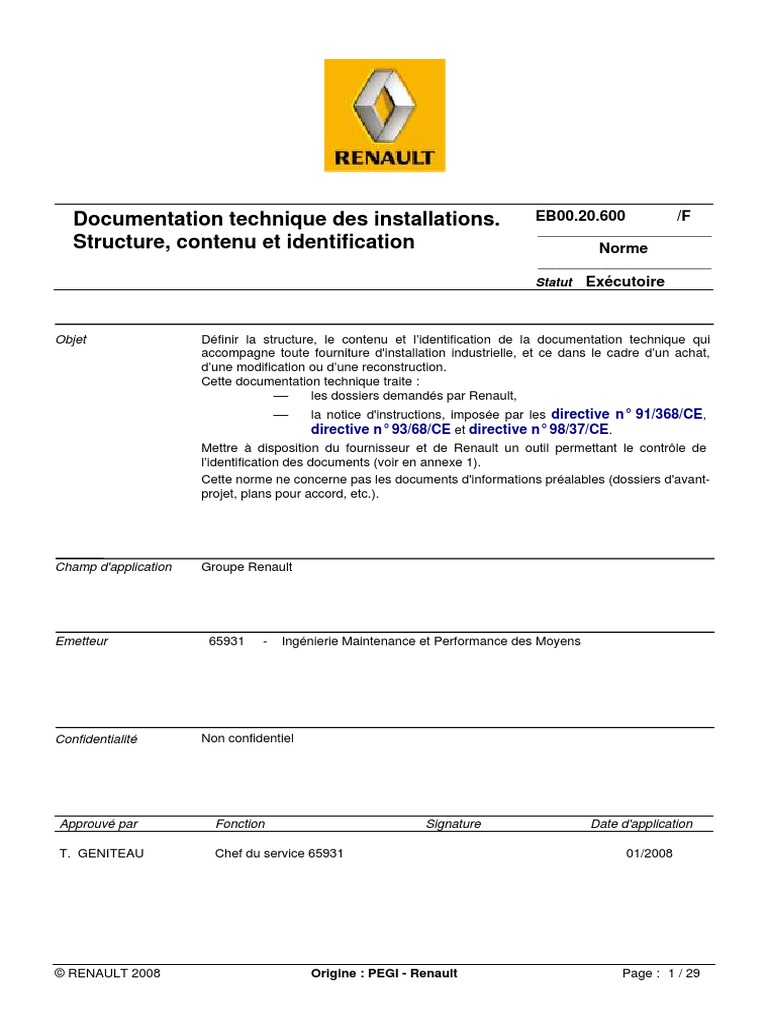 Documentation Technnique Renault PDF | PDF | Fichier informatique ...