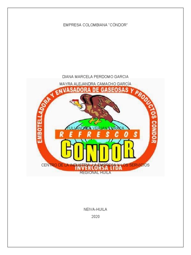 Empresa Colombiana Gaseosas Condor | PDF | Gestión de recursos humanos ...