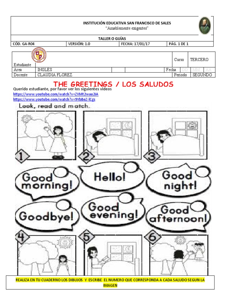 Guia 3 Los Greetings | PDF