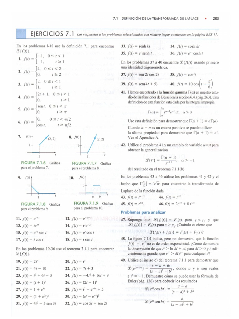 Ejercicios Matematica Aplicada 1 | PDF