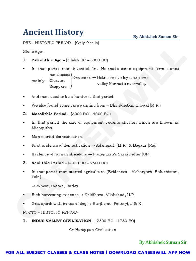 Careerwill: Ancient History | PDF | Ashoka | Ancient India