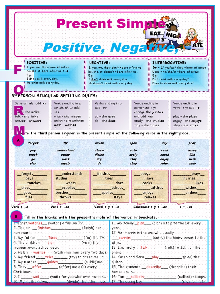 Simple Present 2 | PDF | Syntax | Linguistics