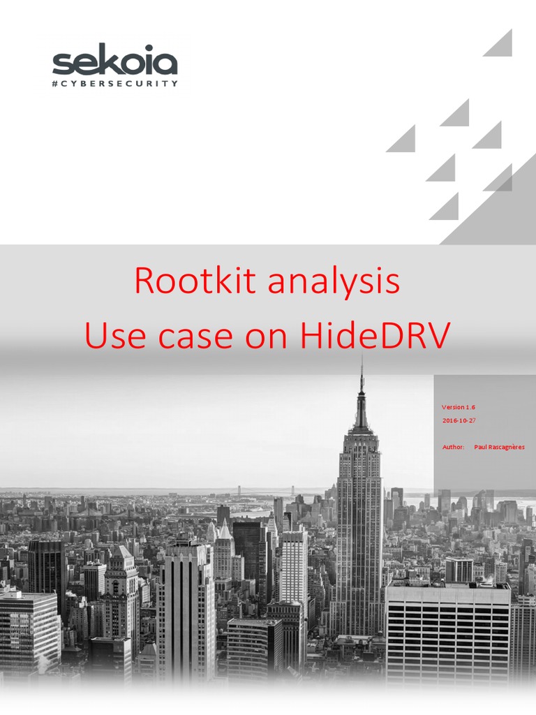Rootkit Analysis Use Case On HIDEDRV v1.6 | PDF | Windows Registry | Library (Computing)