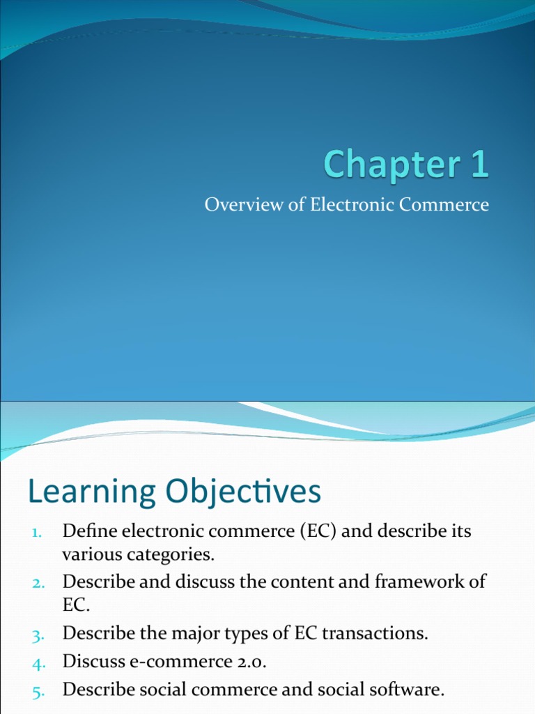 Overview of Electronic Commerce | PDF | E Commerce | Social Networking ...