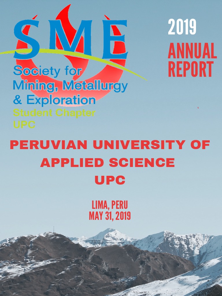 Annual Report Sme Student Chapter Upc PDF | PDF | Peru