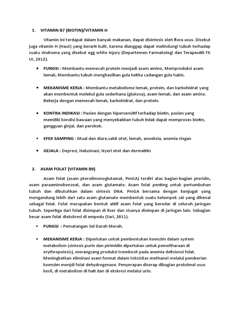 Vitamin B7 | PDF