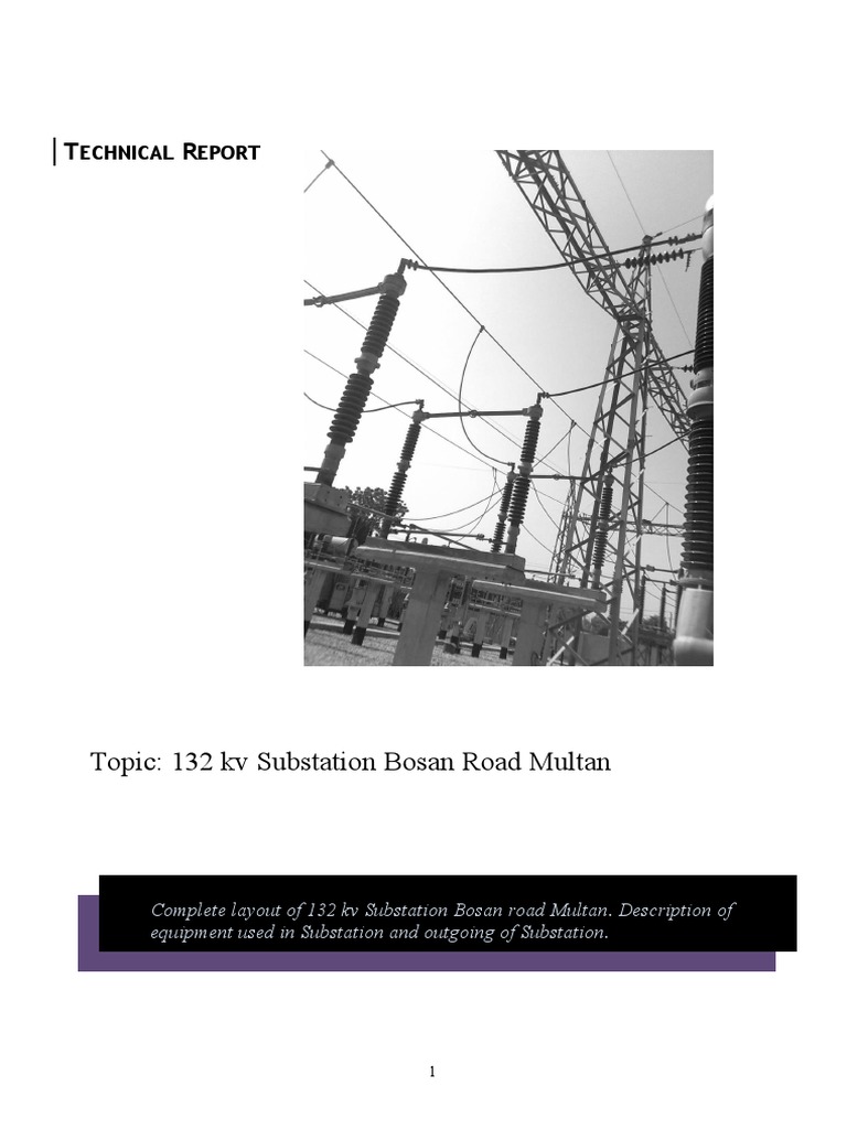 132 kV Substation Layout and Equipment | PDF | Electrical Substation ...
