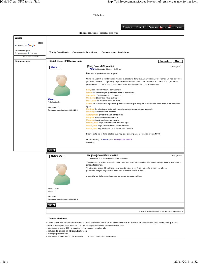 (Guía) Crear NPC Forma Fácil | PDF | Ocio | Informática y tecnología de ...