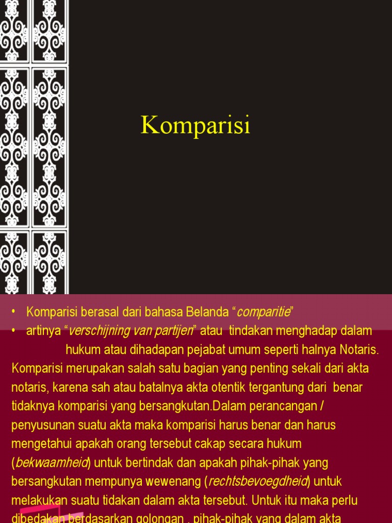 Komparisi | PDF