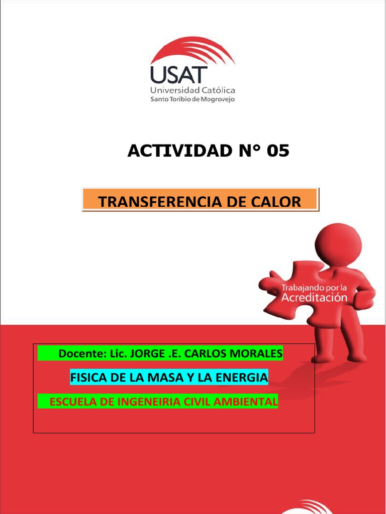 Actividad #5 Transferencia de Calor | PDF | Calor | Dom