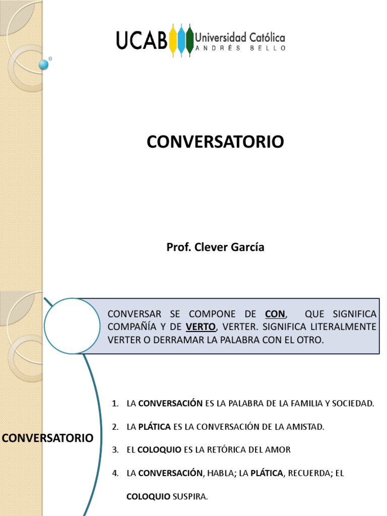 Qué Es Un Conversatorio | PDF | Evaluación | Aprendizaje