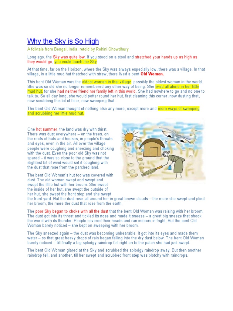 Why The Sky Is So High: A Folktale From Bengal, India, Retold by Rohini ...