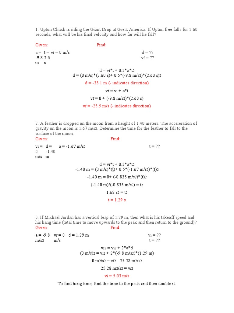 Physics Problems | PDF | Physical Phenomena | Temporal Rates